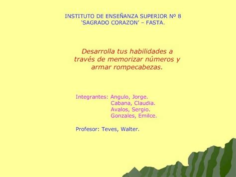 Pdf Herramientas Didácticas Puzzle Azar Memorizar Numeros Angulo