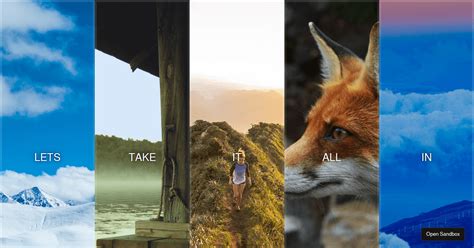 React Fullpage Accordion Examples Codesandbox