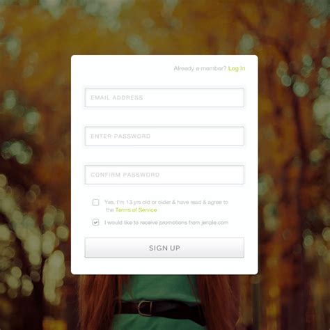 19 Html5 Signup And Registration Forms Free Html Css Format Download