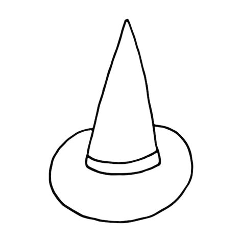 Sombrero De La Bruja Vector Premium