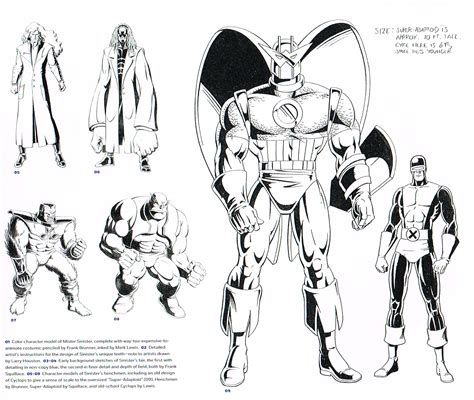 X Men Model Sheets — Art And Animation