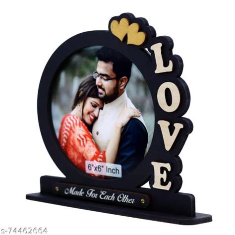AJANTA ROYAL Romantic Love Wooden Photo Frame Black
