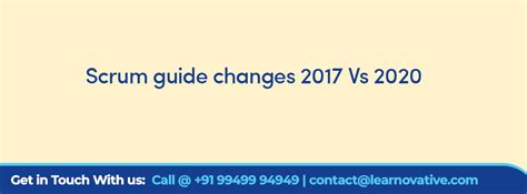 Scrum Guide Changes 2017 Vs 2020 Learnovative