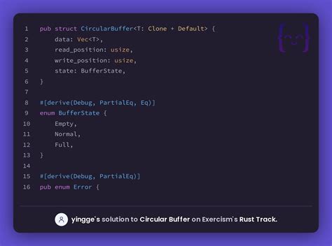 Yingges Solution For Circular Buffer In Rust On Exercism