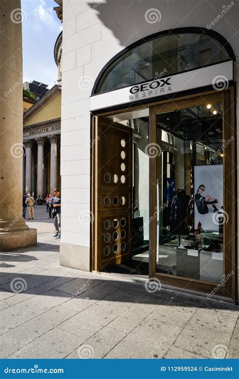 Milan, Italy - September 24, 2017: Geox Store in Milan Editorial Stock ...