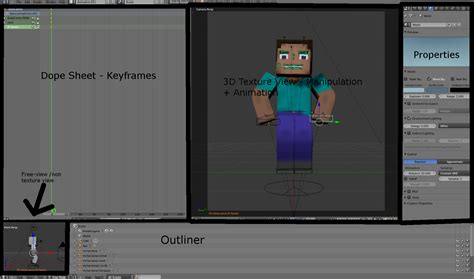 How To Minecraft Model Animate In Blender [part 1 Set Up And Waving]