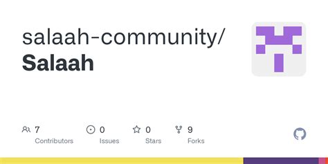 Github Salaah Community Salaah