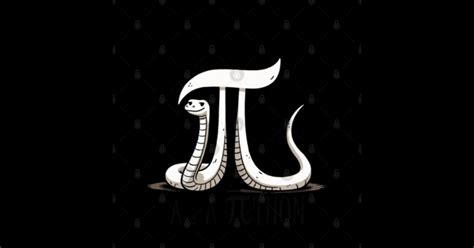 Python Pithon Pi Symbol Funny Math Teacher Pi Day Pi Day Sticker
