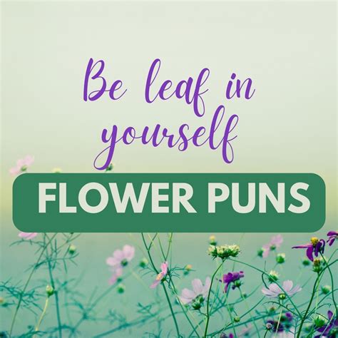 Great Flower Puns To Share With Your Buds