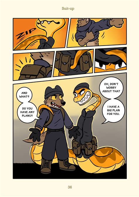 Saran Kit Comic Illustration Bad Guy Wolf Character