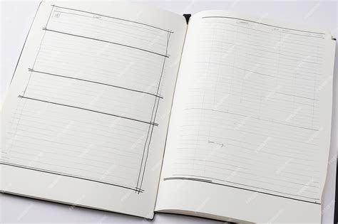 Premium Photo Notebook Margin Background With Copy Space