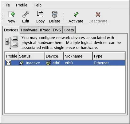 Red Hat Enterprise Linux 4 System Administration Guide Establishing An Ethernet Connection