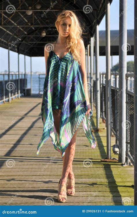 Beautiful Blonde Girl With Messy Hair Stock Image Image Of Makeup