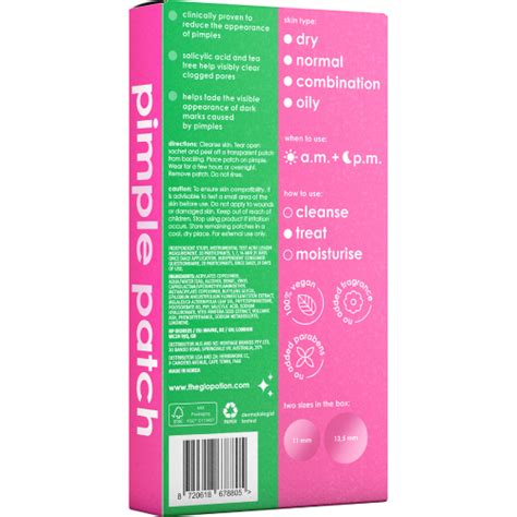 Glo Potion Salicylic Acid Pimple Patch 36 Patches Clicks