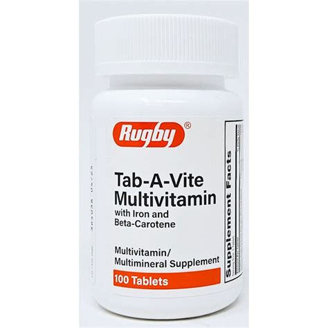 Tab A Vite Multivitamin 100 Tablets Hargraves Online Healthcare