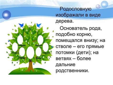 Генеалогическое дерево презентация фото и картинки Abrakadabra Fun