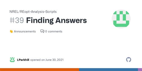 Finding Answers · Nrel Reopt Analysis Scripts · Discussion 39 · Github