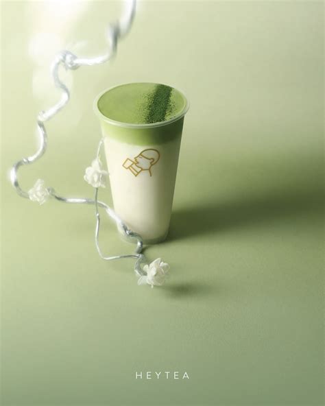 Heytea Usa Inspired By Jasmine Blossom 🍵 Matcha Cloud Jasmine Latte