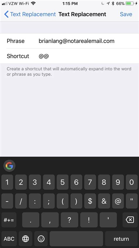 how to use keyboard shortcuts to type long words and phrases faster on