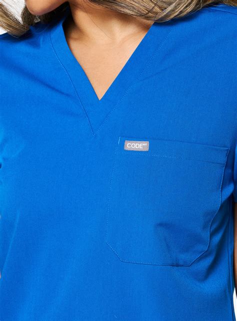 Sapphire Royal Blue Scrub Top Gem Collection Code Nxt Scrubs