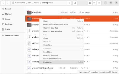 [fix] file permission issue in apache website wordpress not writable to