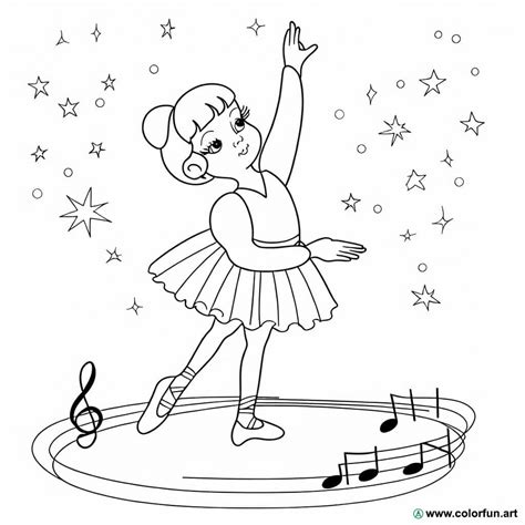 Dibujo Para Colorear De Baile En Preescolar Descargar O Imprimir De