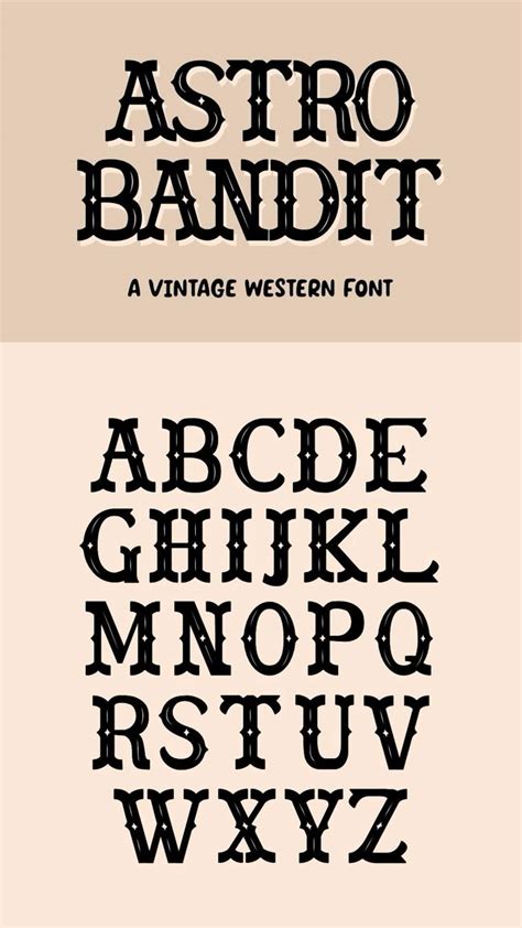 1950s Western Movie Font Western Font Vintage Fonts Fonts Alphabet