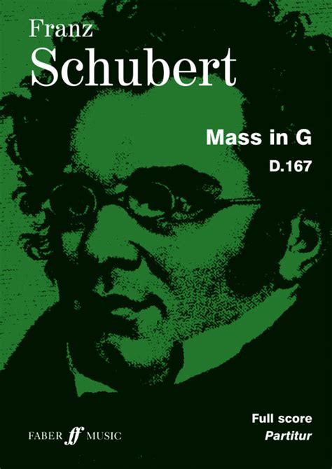 Schubert Franz Mass In G Full Score Score Faber Music