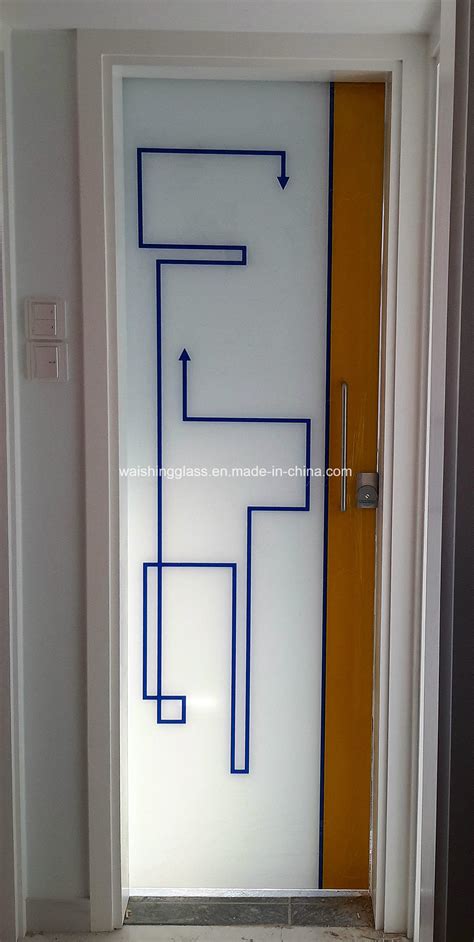 5mm Low Iron Laminated Glass Door With Ceramic Frit Pattern China