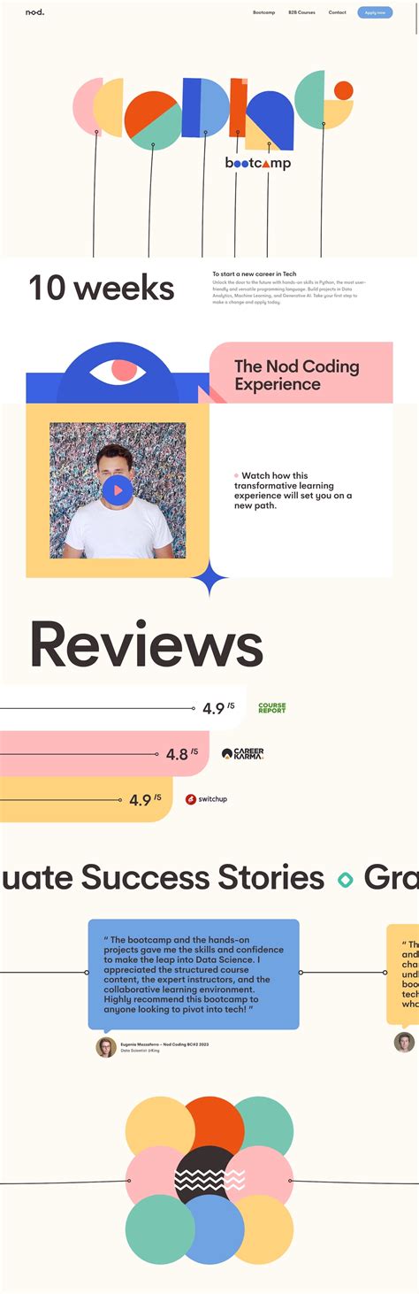 Nod Coding Bootcamp On Inspiration Supply Web Design Inspiration Gallery