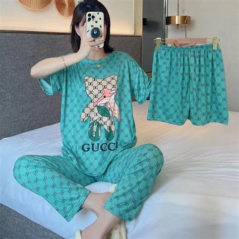 3in1 Korean Sleepwear Terno Pajama Set For Women Free Size Nightwear