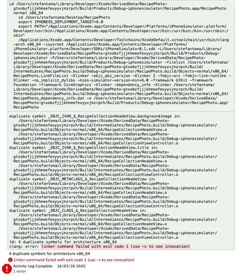 Objective C Duplicate Symbols Tutorial Ios Stack Overflow