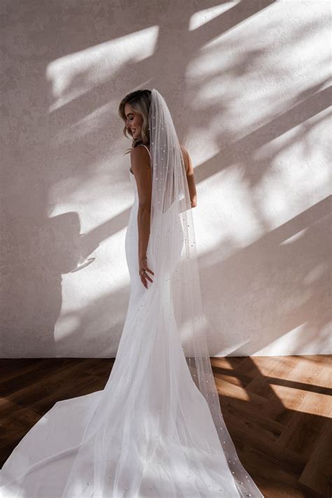 Made With Love X Pearl Veil Wedding Dress With Veil Pearl Veil