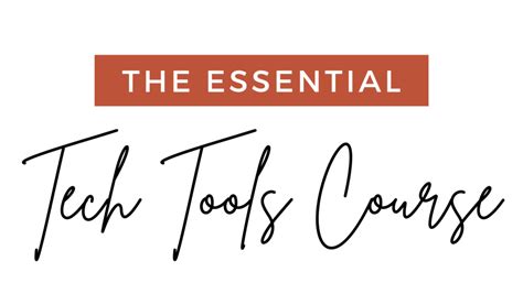 Essential Tech Tools Course Austaging