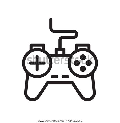 Joystick Game Controller Icon Trendy Outline Stock Vector Royalty Free