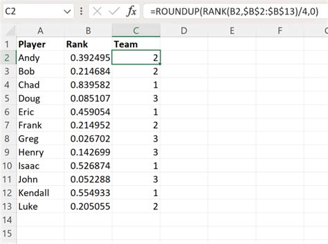 How To Create Random Groups In Excel With Example