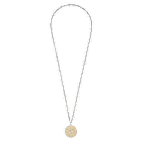 Classic Embossed Medical Id Necklace Two Tone Medicalert Foundation