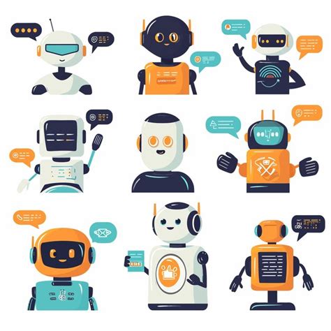 Premium Vector Chatbotflatsetwithisolatedcompositions