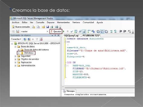 Creación De Tablas En Sql Server