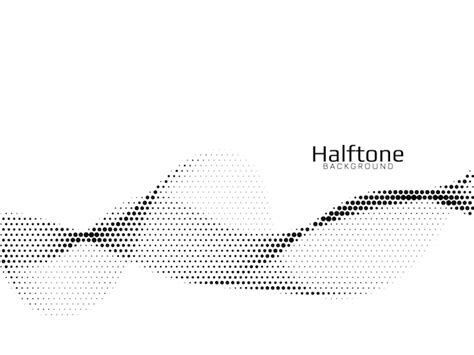 Free Vector Abstract Wave Style Halftone Background