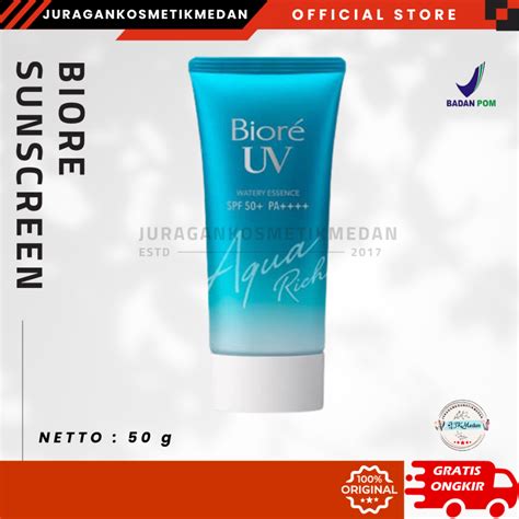 Jual Biore Uv Aqua Rich Watery Essence Spf50 50 Gr Waterproof Sunscreen
