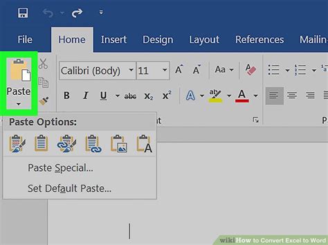 How To Convert Excel To Word Steps With Pictures WikiHow