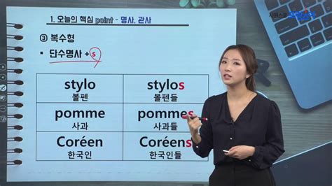 시원스쿨 프랑스어 기초문법 1탄 2강 프랑스어 성수일치 프랑스어 관사 마스터 정관사 부정관사 Youtube