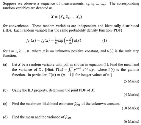 solved suppose we observe a sequence of measurements