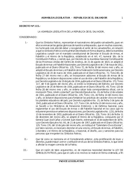 Ley De Simbolos Patrios