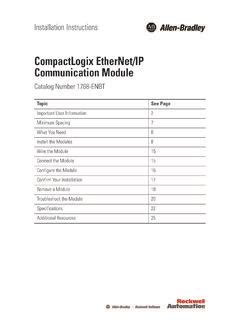 CompactLogix EtherNet IP Communication Compactlogix Ethernet Ip Communication Pdf PDF PRO