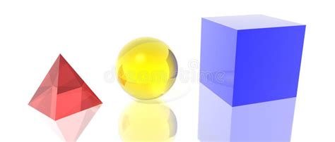 Pyramid Sphere And Cube Stock Illustration Illustration Of Business