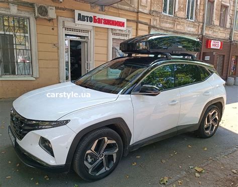 Багажник Turtle Air2 Black и бокс Thule Motion XT L Black на Hyundai ...