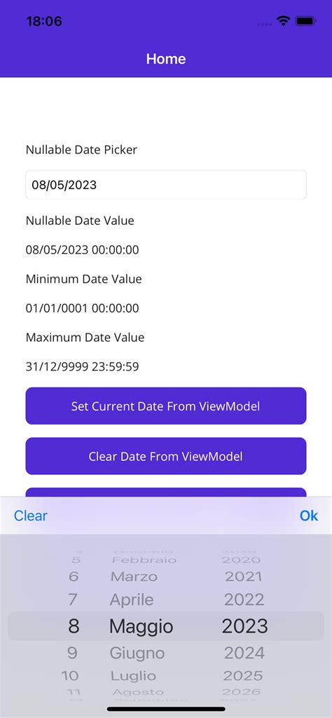 GitHub FedericoNembrini Maui Custom Date Picker