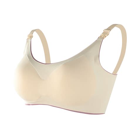 Jgtdbpo Nursing Bras For Breastfeeding Front Closure Plus Size Seamless